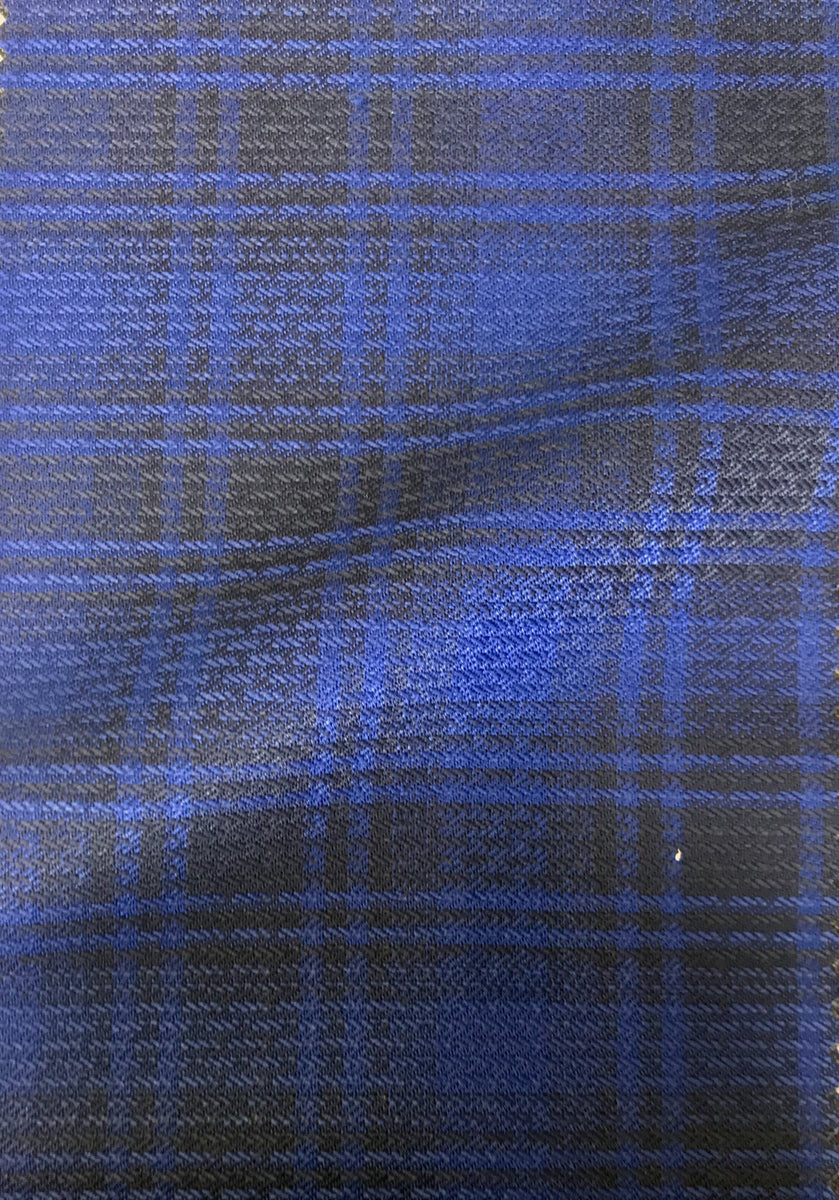 100% wool Blue / Black Plaid Sports Jacket – Blueburry Royale Bespoke
