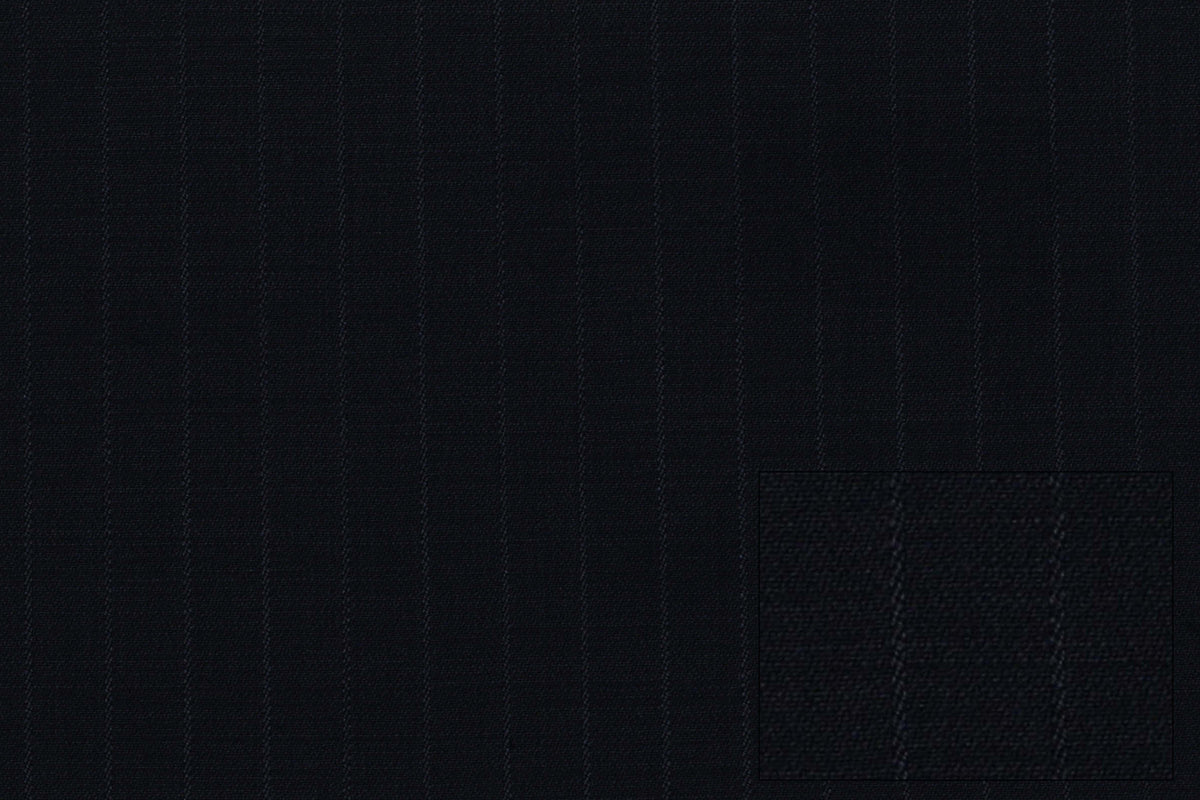 3 Piece Business Stripe Wool Suit – Blueburry Royale Bespoke